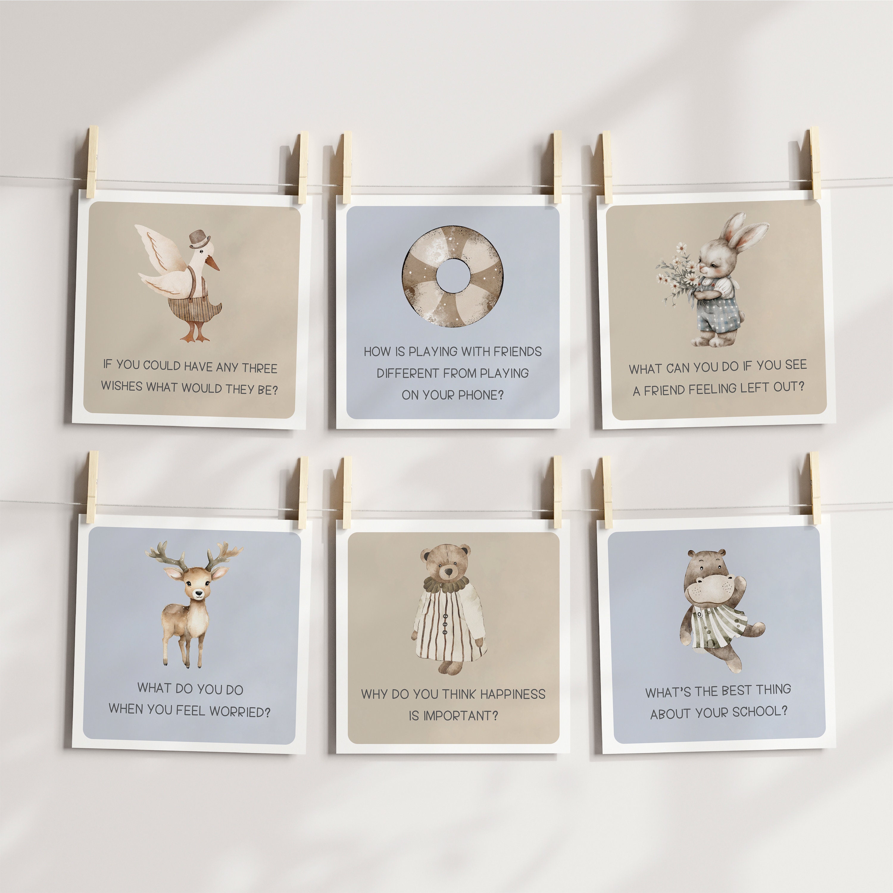 Kids Conversation Cards Kids Talk Cards Therapy Tools Kids Play Therapy ...