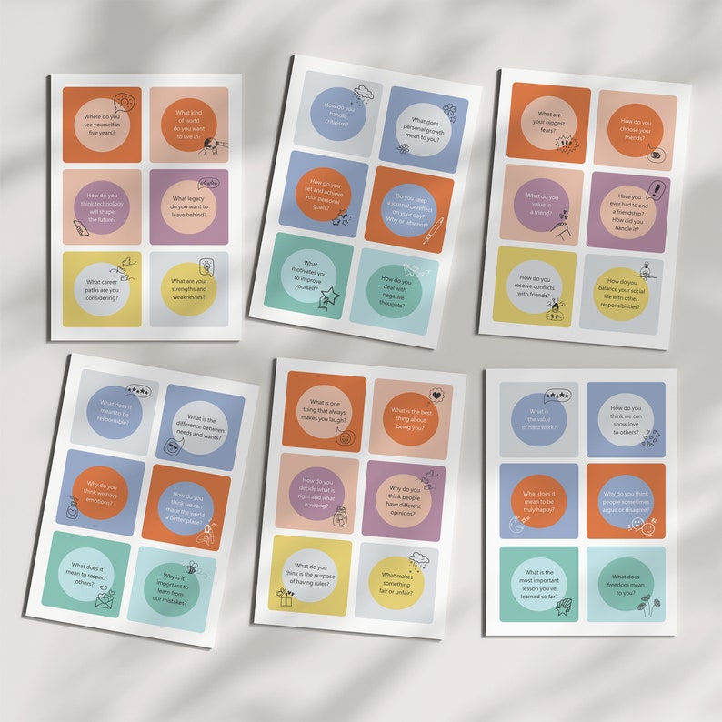 Teens Communication Cards Teen Therapy Notes Social Media Addiction ...