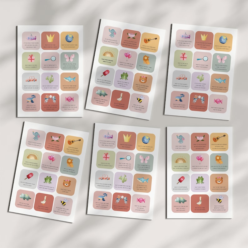 Kids Therapy Cards Kids Conversation Cards Communication Cards School ...