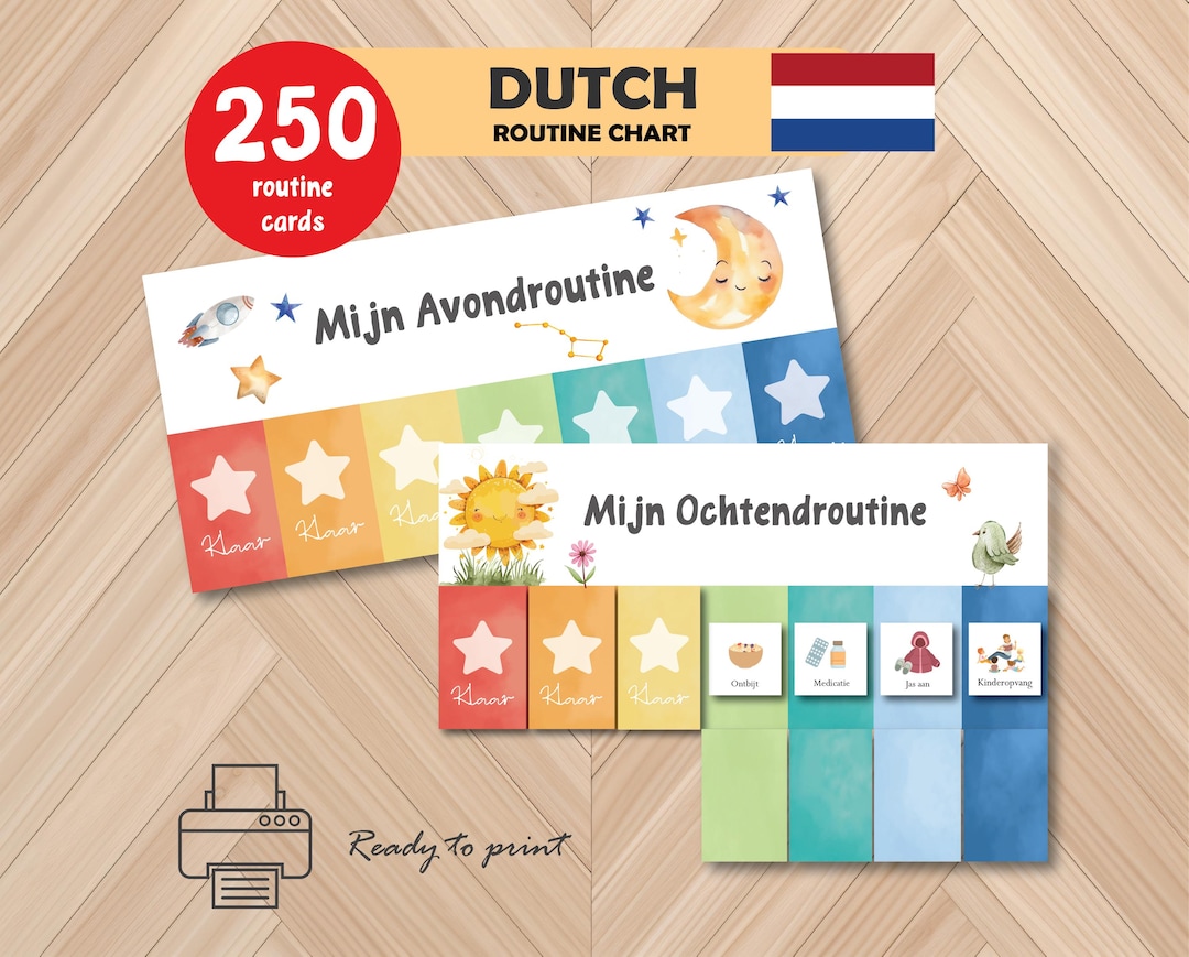 Routinekaarten Voor Kinderen – Printbare Visuele Dagplanning ...