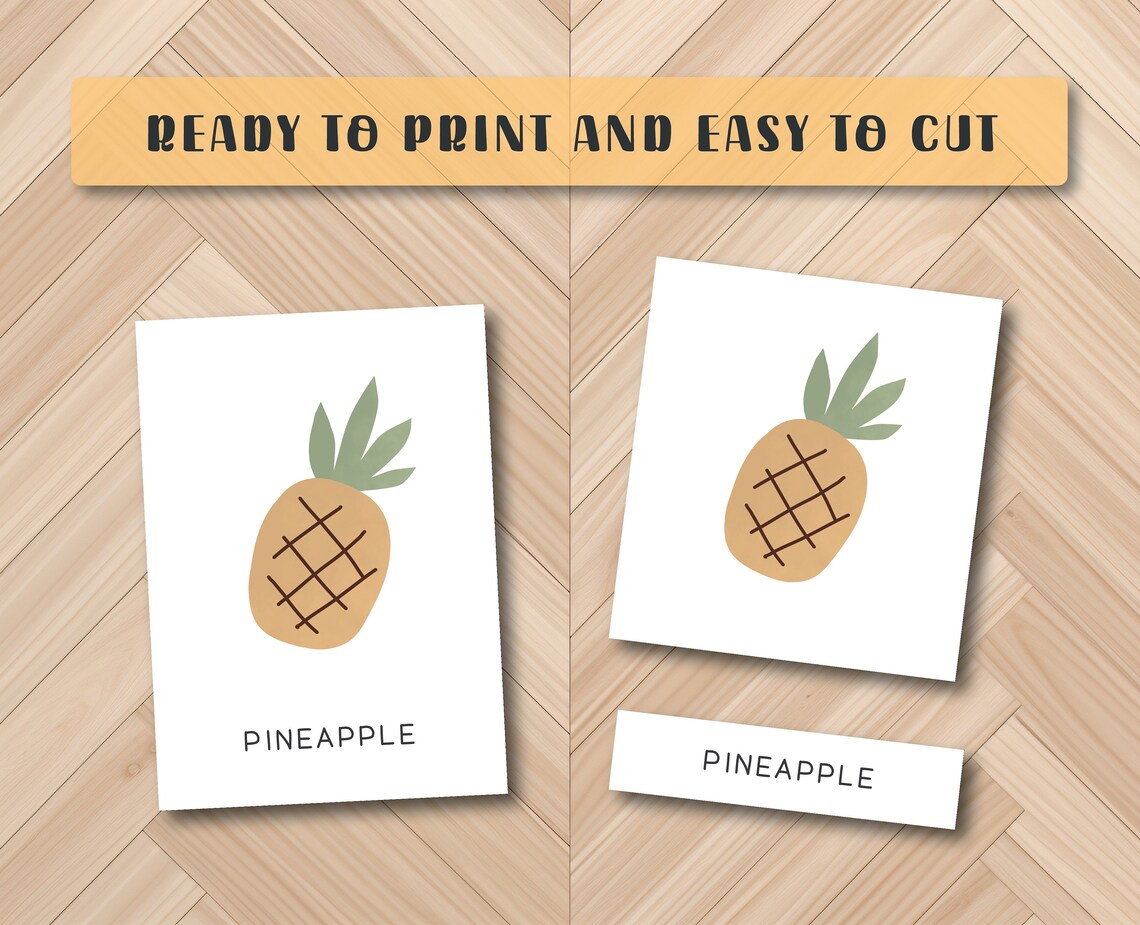 Fruits Flashcards for Kids Flashcards Vegetables Print Toddler ...