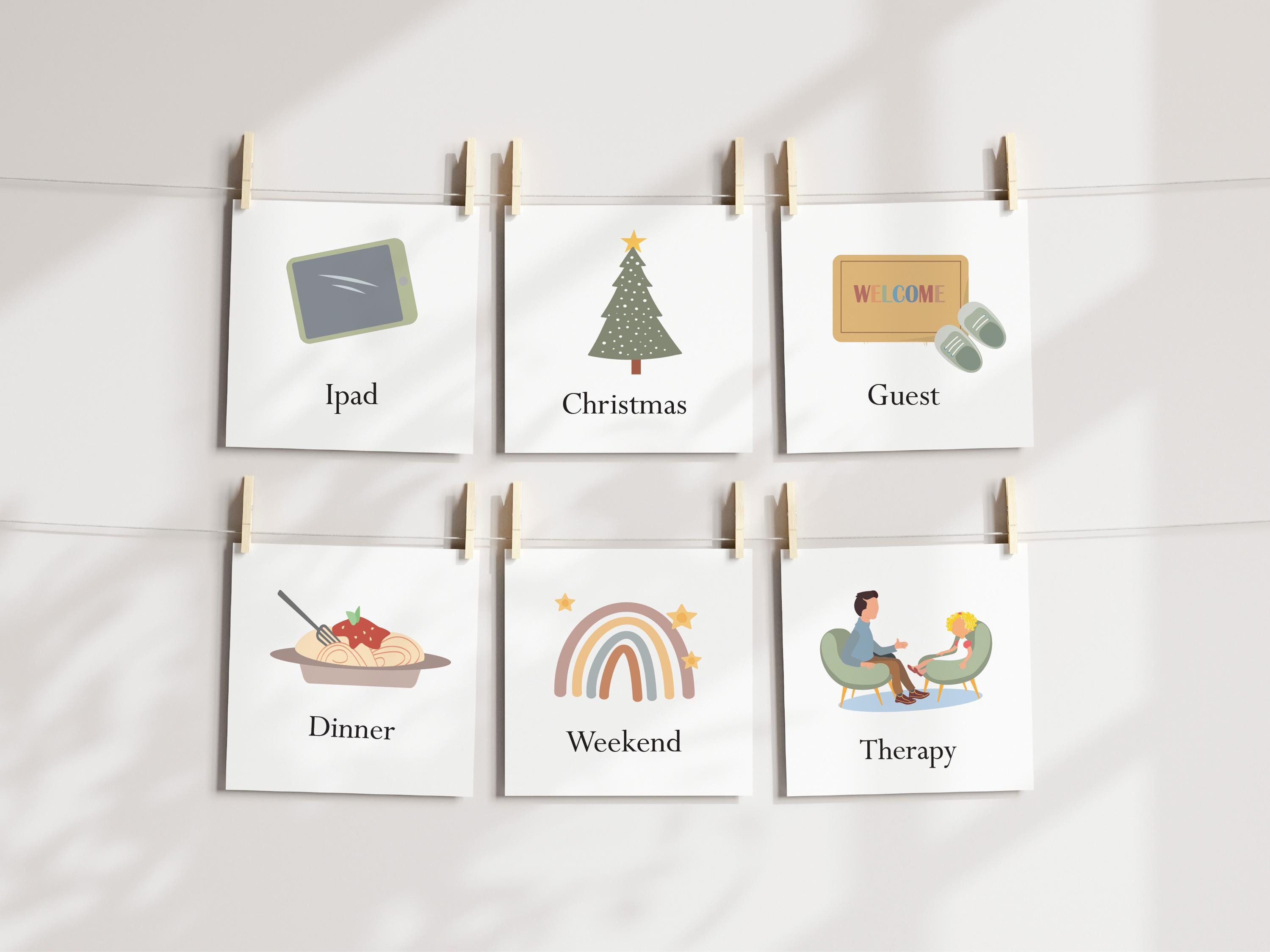 Weekly Schedule Kids Visual Planner Routine Cards Visual Calendar ...