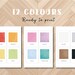 French Colors Flashcards Colours in French Language Learning Colors ...
