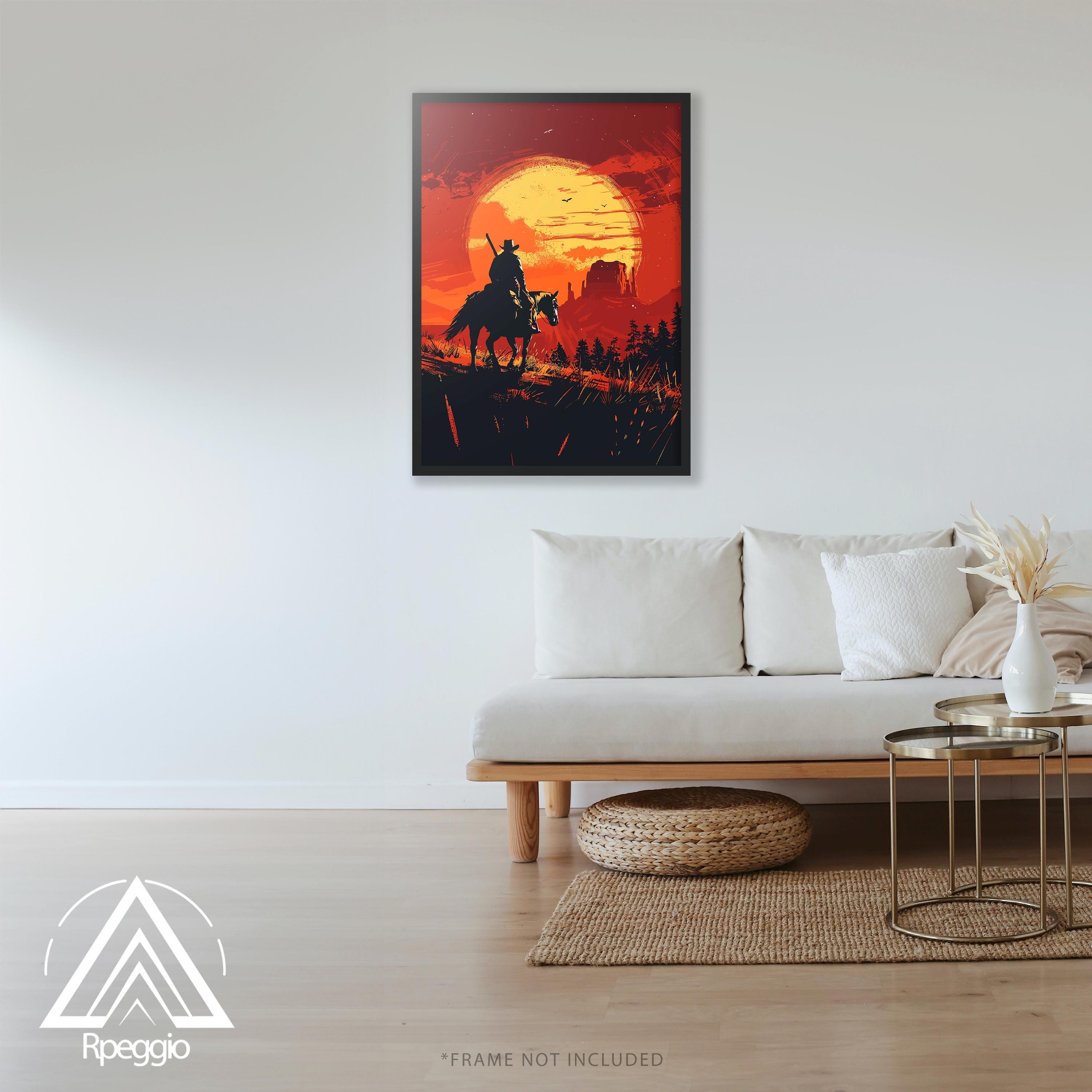 Red Dead Redemption DIGITAL DOWNLOAD, Arthur Morgan Cowboy Poster ...