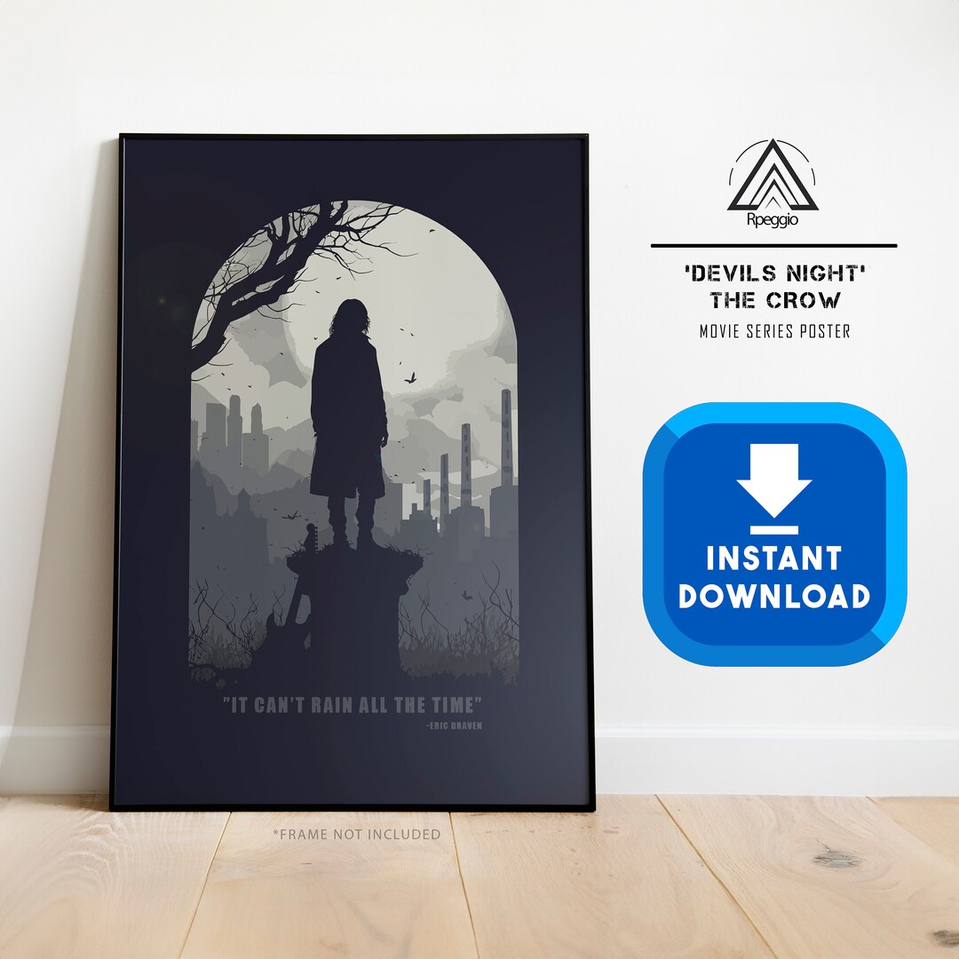 The Crow Movie Digital Print | Movie Quote Poster | Fan Art | Wall Art ...