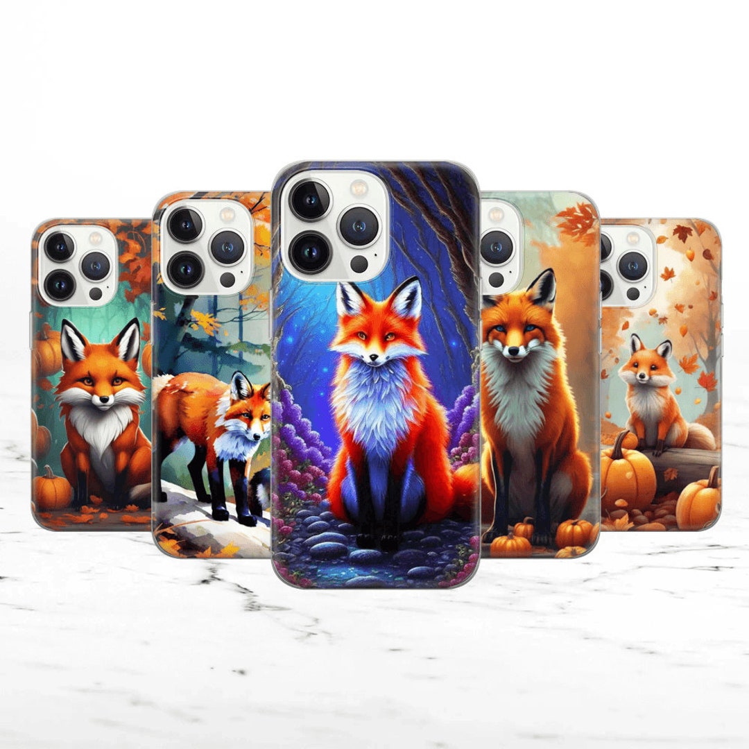 Fox Lover Phone Case Fox Art Cover for iPhone 15 14 13 12 Pro 11 XR 8 7 ...