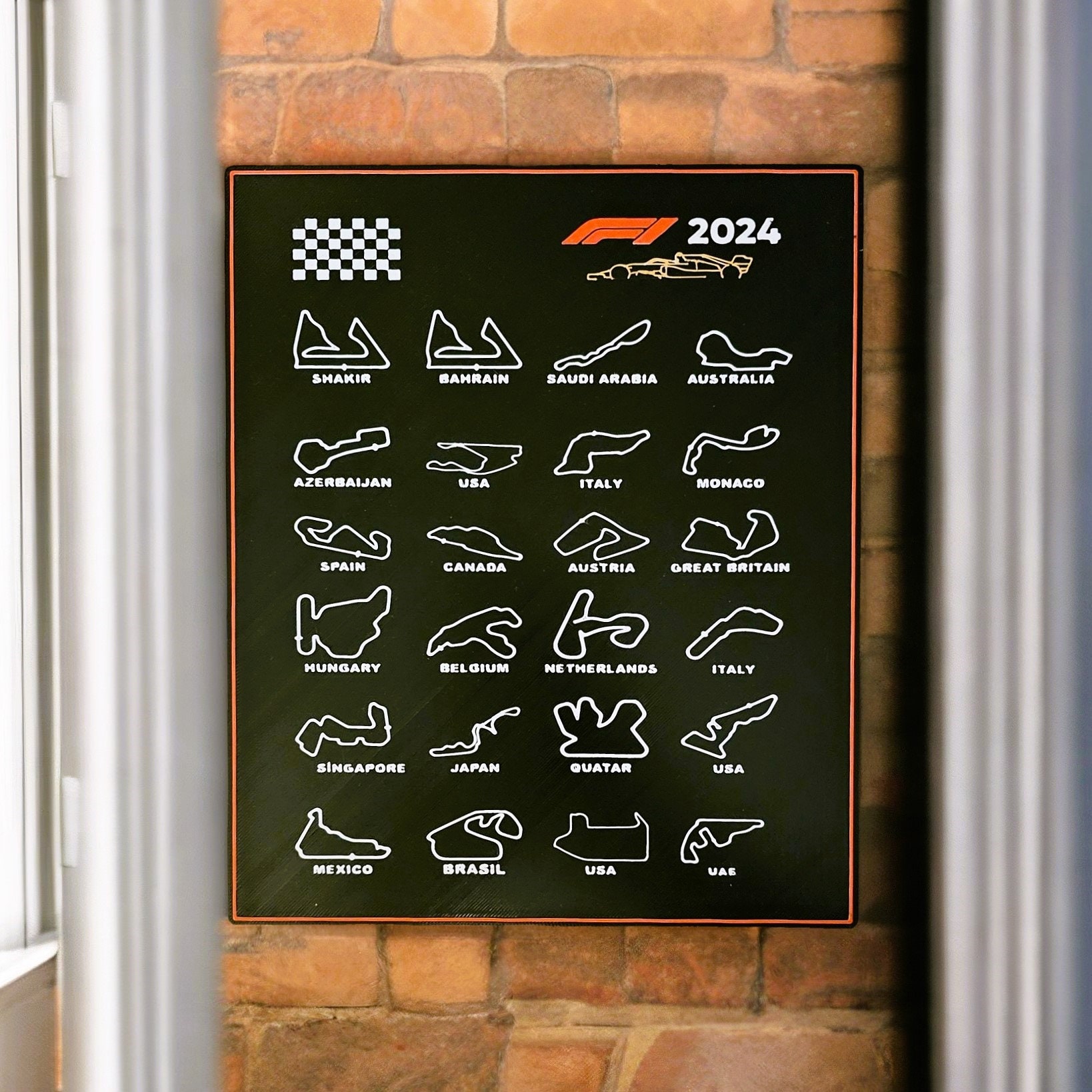 Formula 1 Calendar 2024 F1 Calendar 2024 F1 Gift Formula 1 Circuits 3D ...