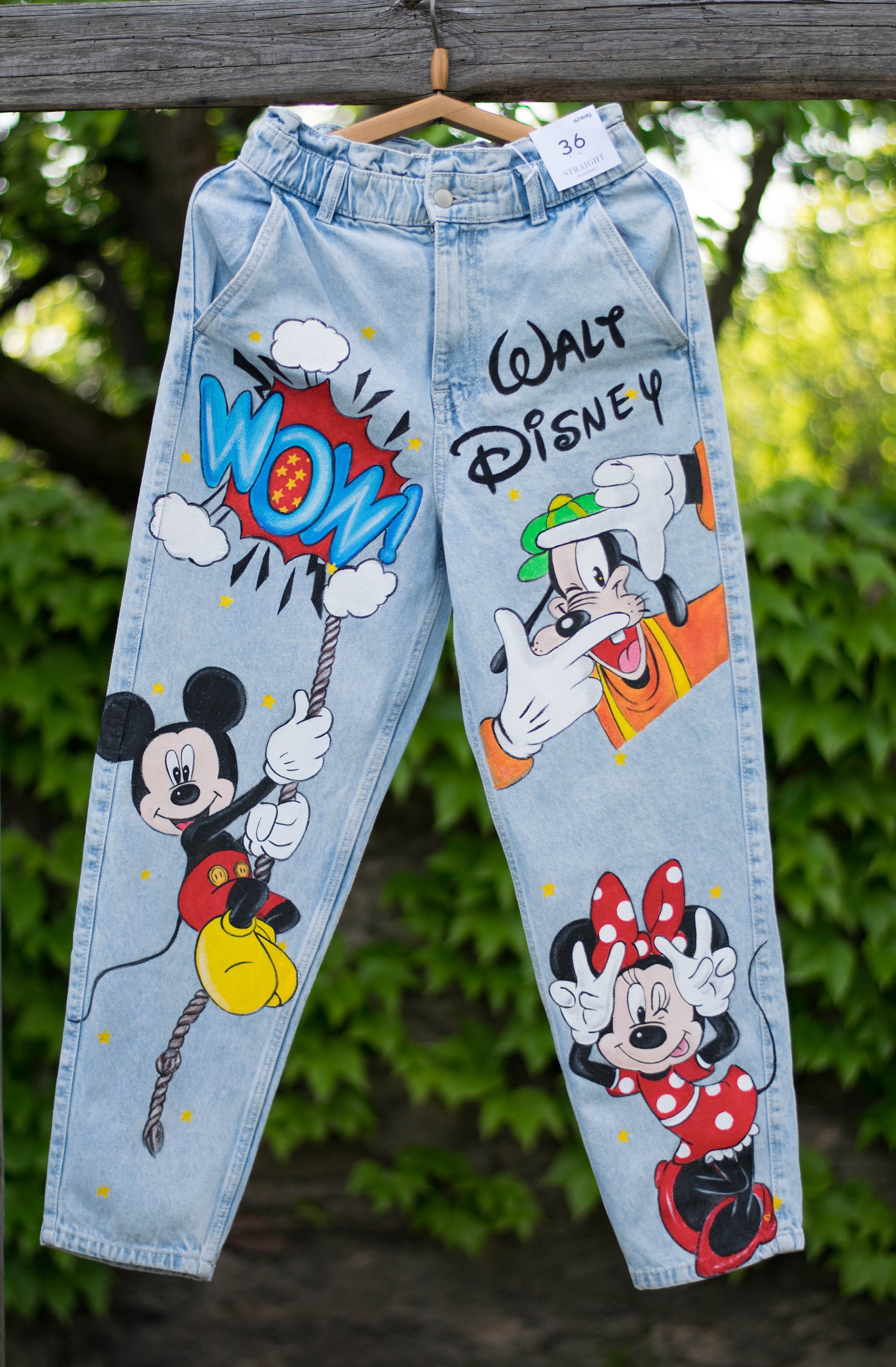 Hand Painted Jeans, Hand Painted Pants, Personalized Pants, Custom ...
