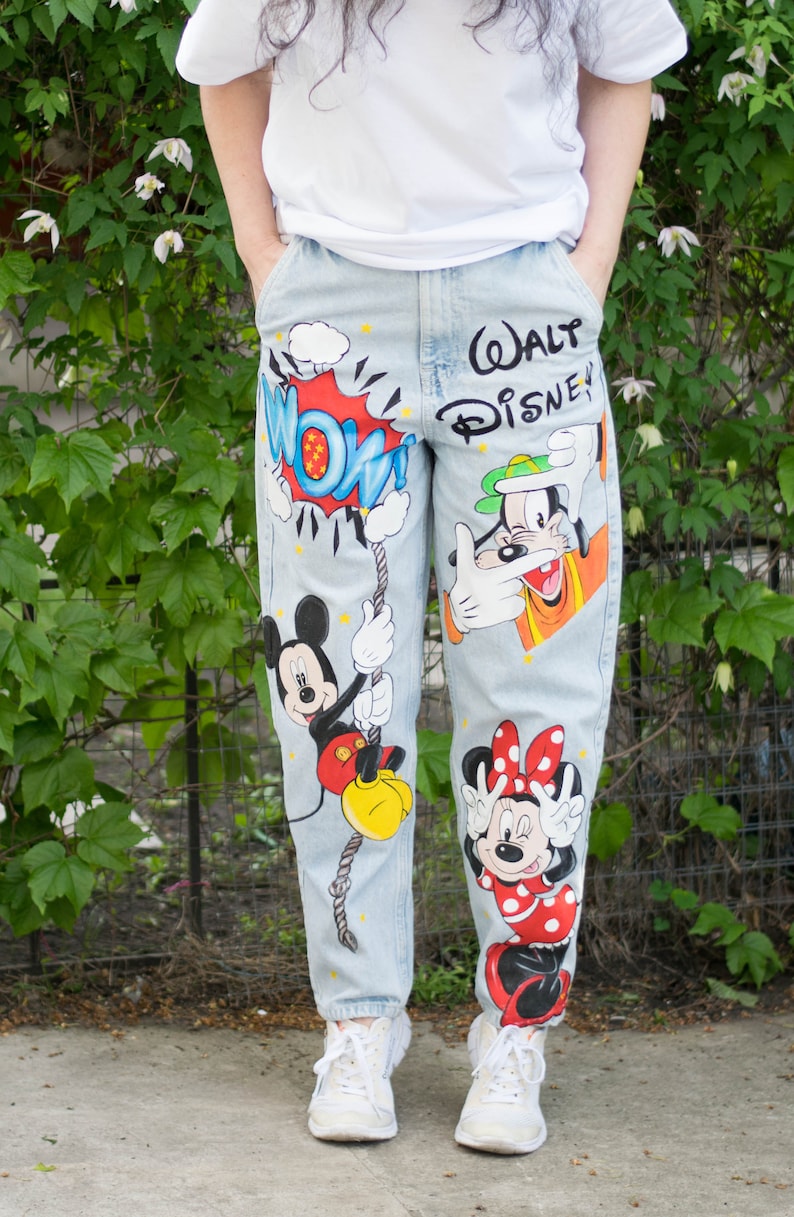 Hand Painted Jeans, Hand Painted Pants, Personalized Pants, Custom ...