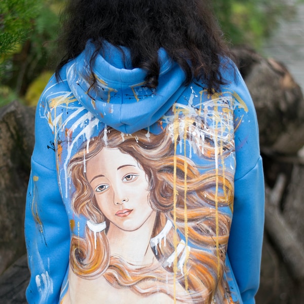 Hand Painted Hoodie - Etsy