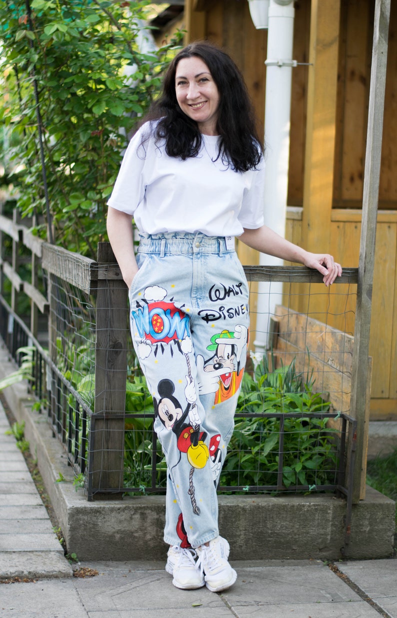 Hand Painted Jeans, Hand Painted Pants, Personalized Pants, Custom ...