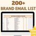 200 Instagram Influencer Brand Email List, Brand Contact List for ...