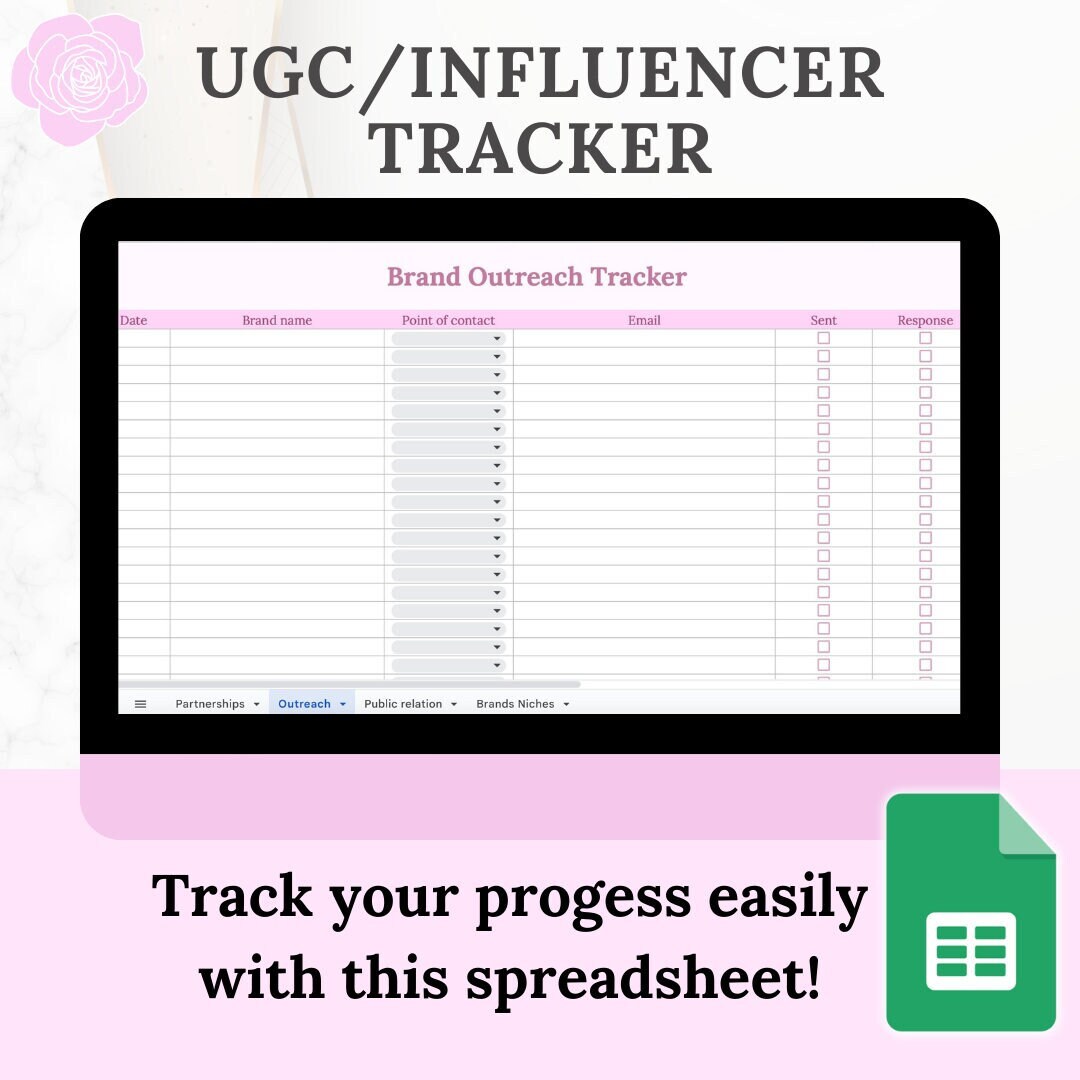 UGC, Influencer Brand Partnership Tracker, Brand Outreach Tracker, User ...