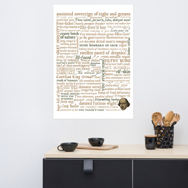 Shakespeare Poster - Etsy