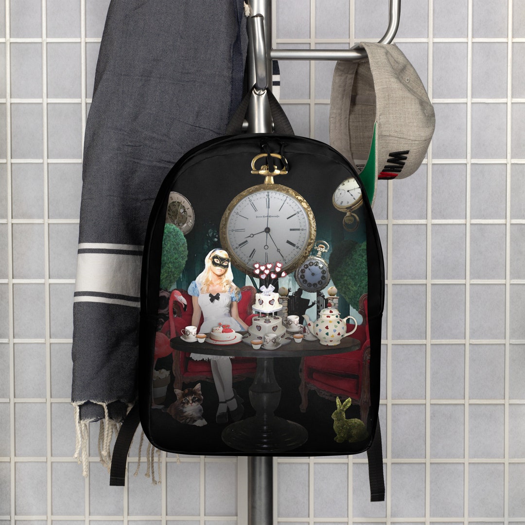 Alice in Wonderland Digital Collage Minimalist Backpack - Etsy