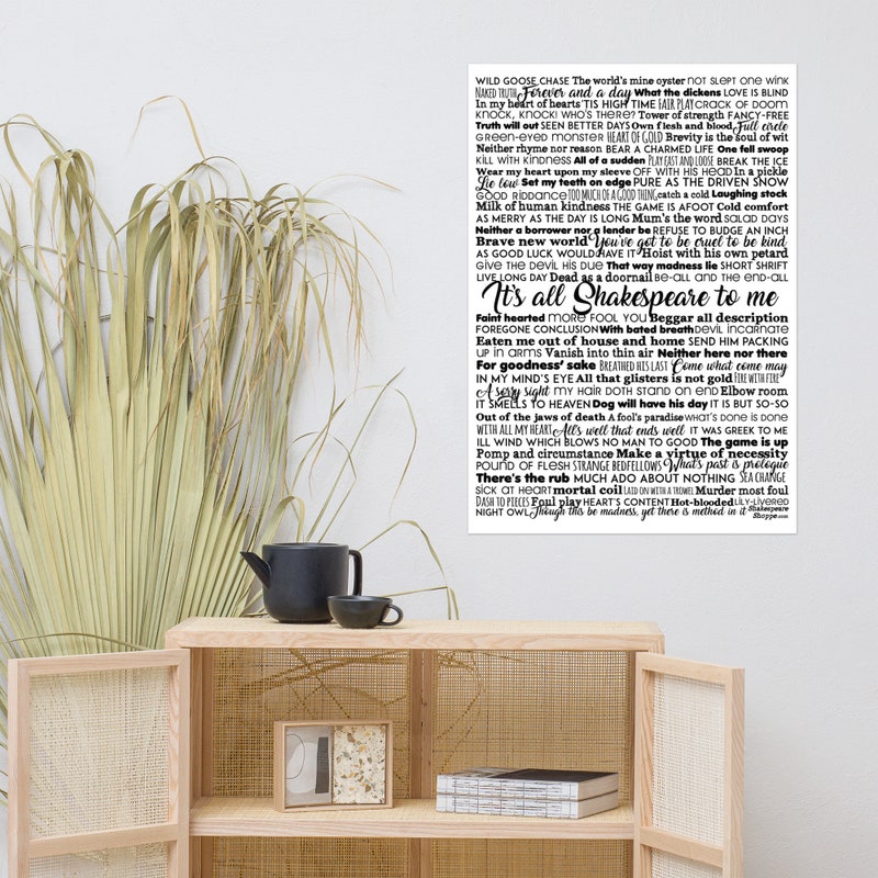 Shakespeare Poster - Etsy