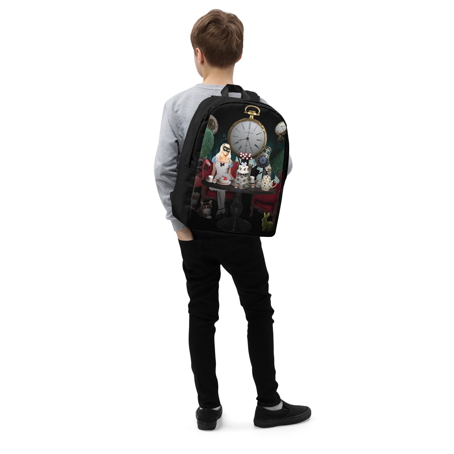 Alice in Wonderland Digital Collage Minimalist Backpack - Etsy