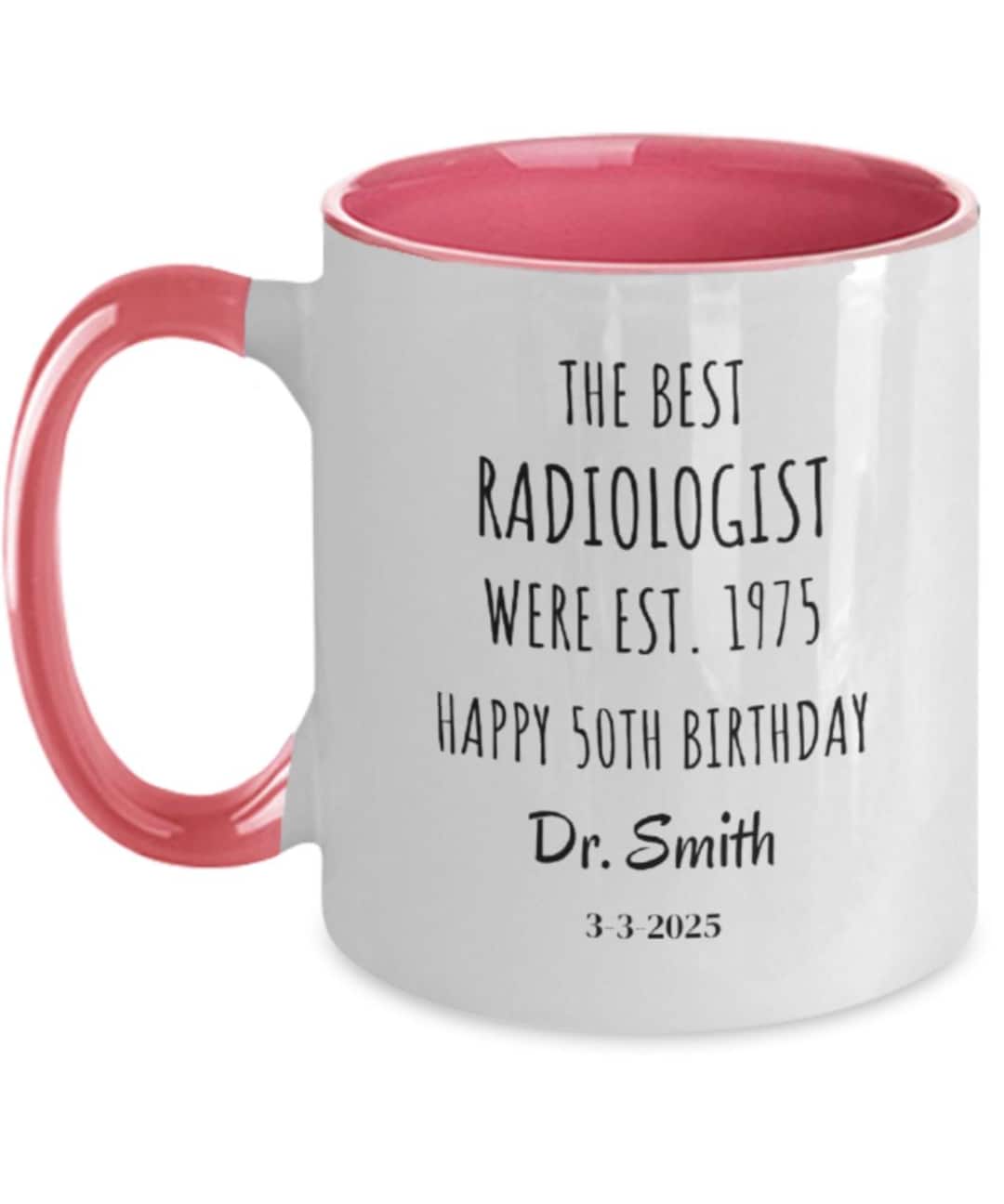 Personalized Radiologist Gift for Men and Women, Customized Mug for ...