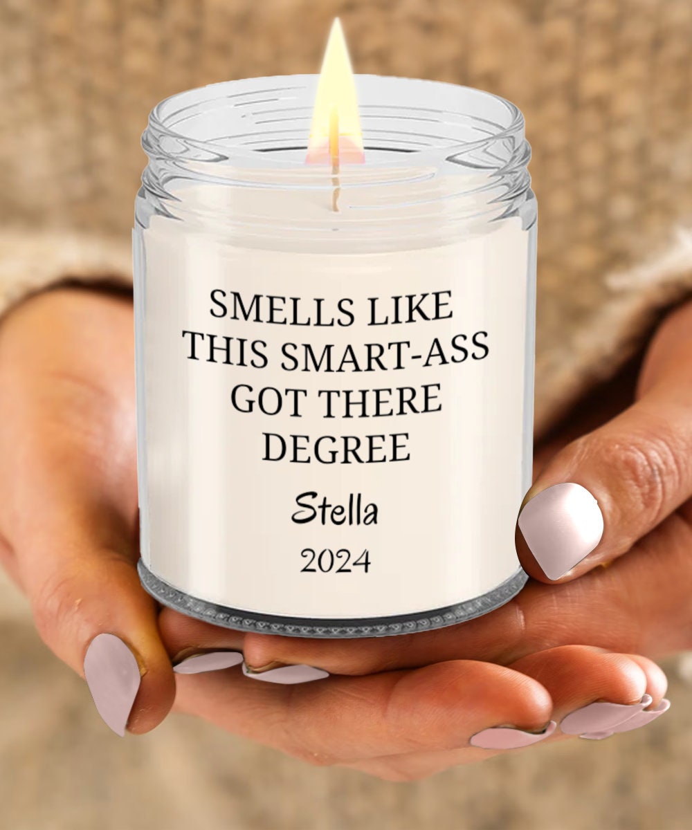 Personalized Graduation Gift, Custom Graduate Candle Gift, Graduating ...