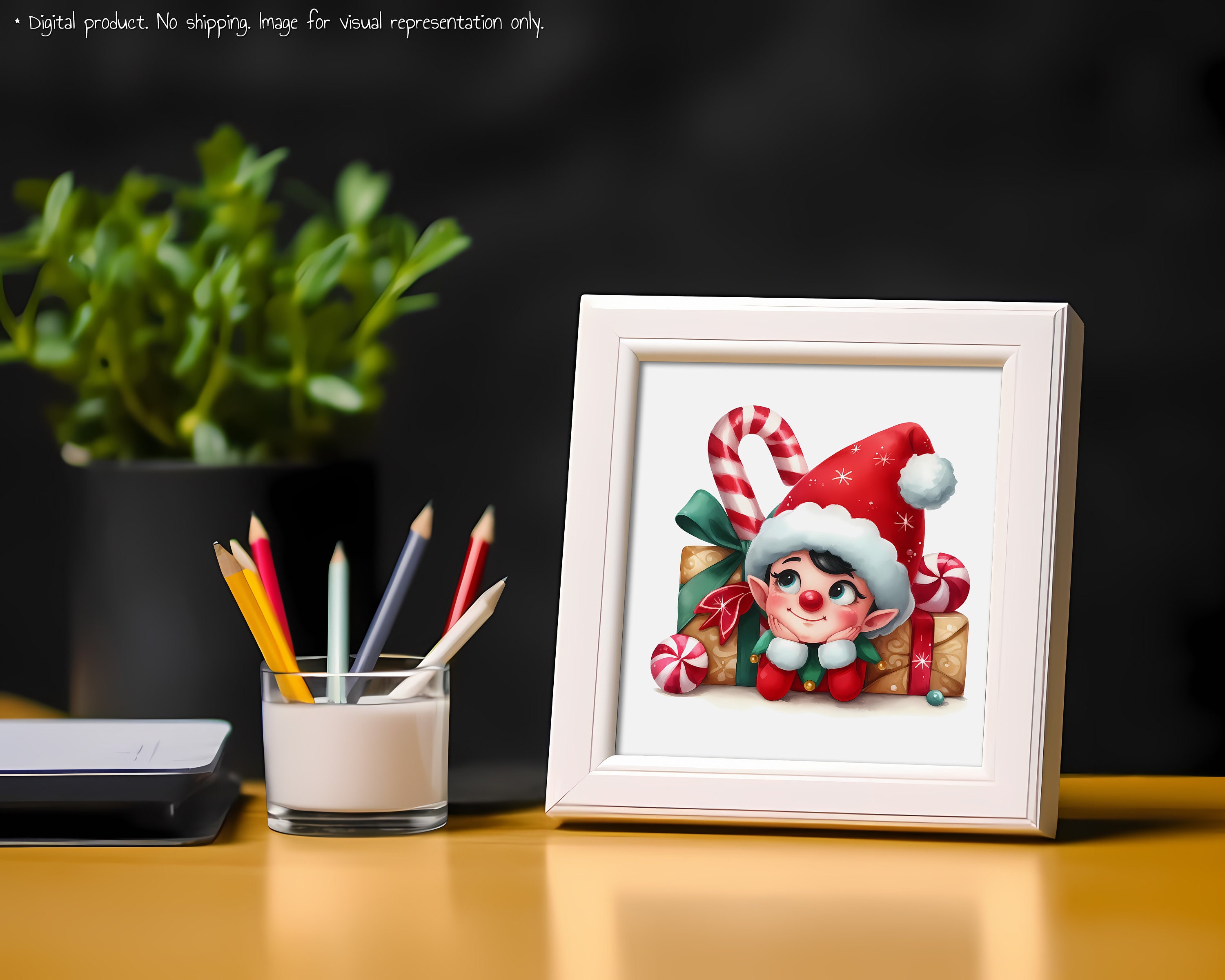Watercolor Candy Elf Clipart, Candy Cane Pixie, Christmas Candies ...