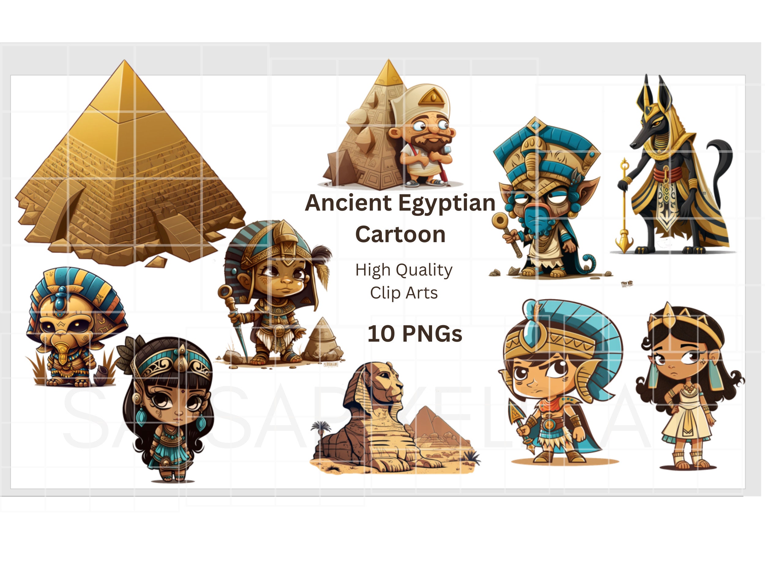 Egyptian Cartoon Character