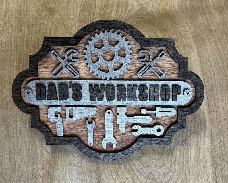 Dad's Workshop Signs - Etsy