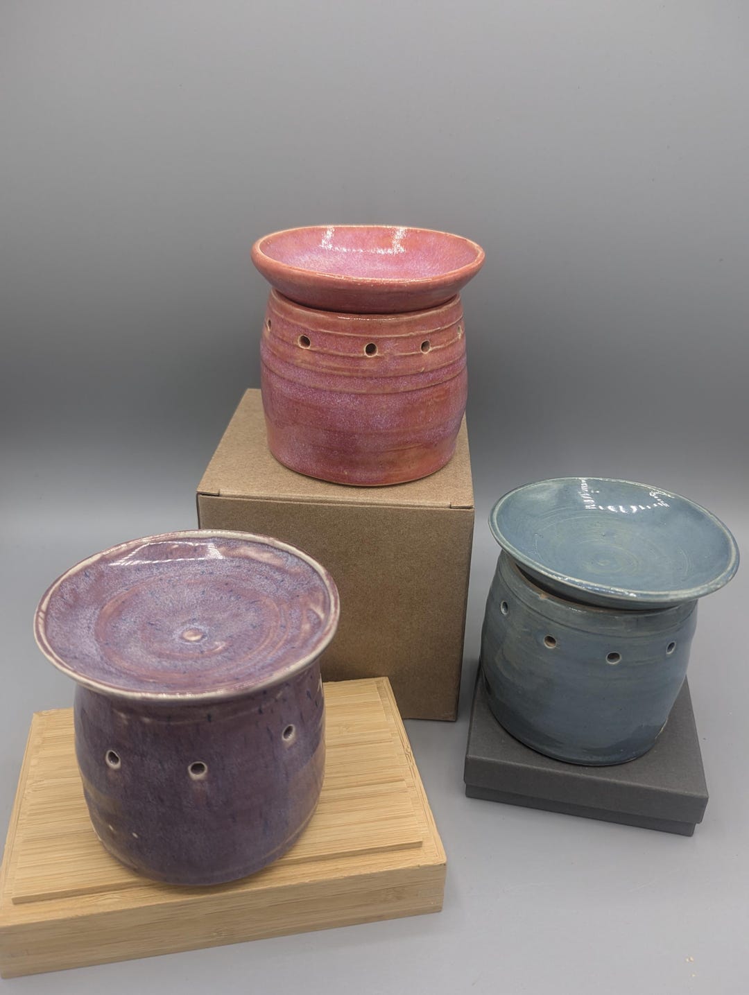 Ceramic Wax Burner, Handmade, Ceramic Oil Burner, Essential Oil Melting ...