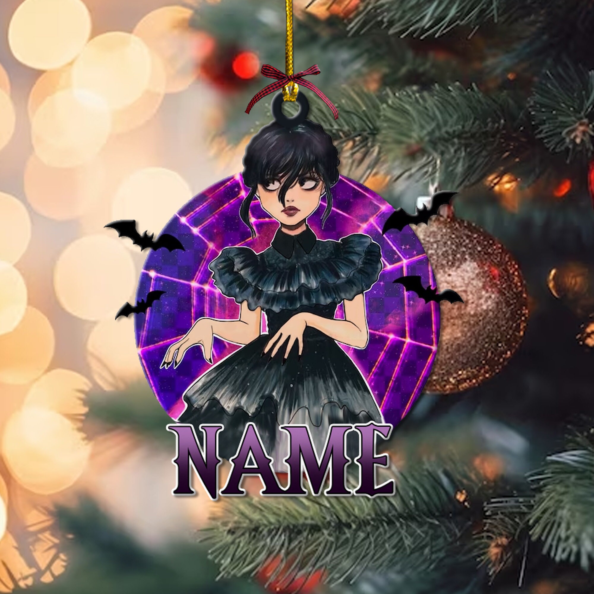 Wednesday Addams Ornament the Addams Family Ornament Gothic - Etsy