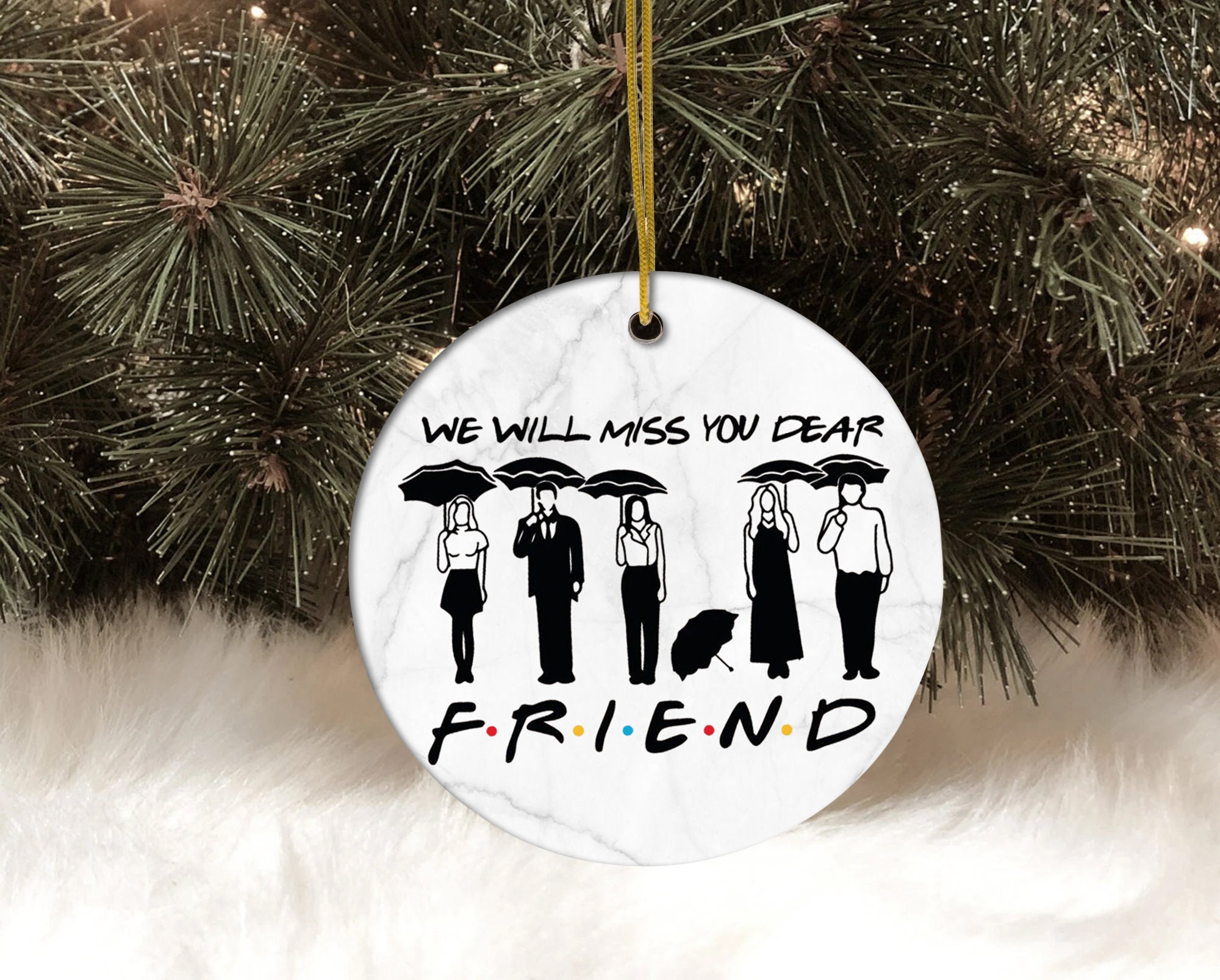 Matthew Perry Friends Forever Ornament, RIP Matthew Perry sold by ...