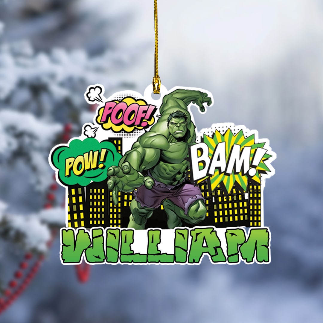 Hulk Ornament Hulk Customized Ornament Ornament Personalized - Etsy