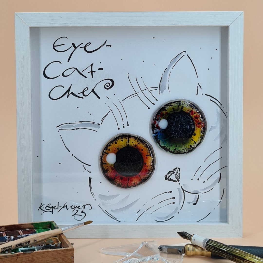 Eyecatcher, Cat, Cat Comic, Gift, Funny Picture, Glubschi, Self-melted ...