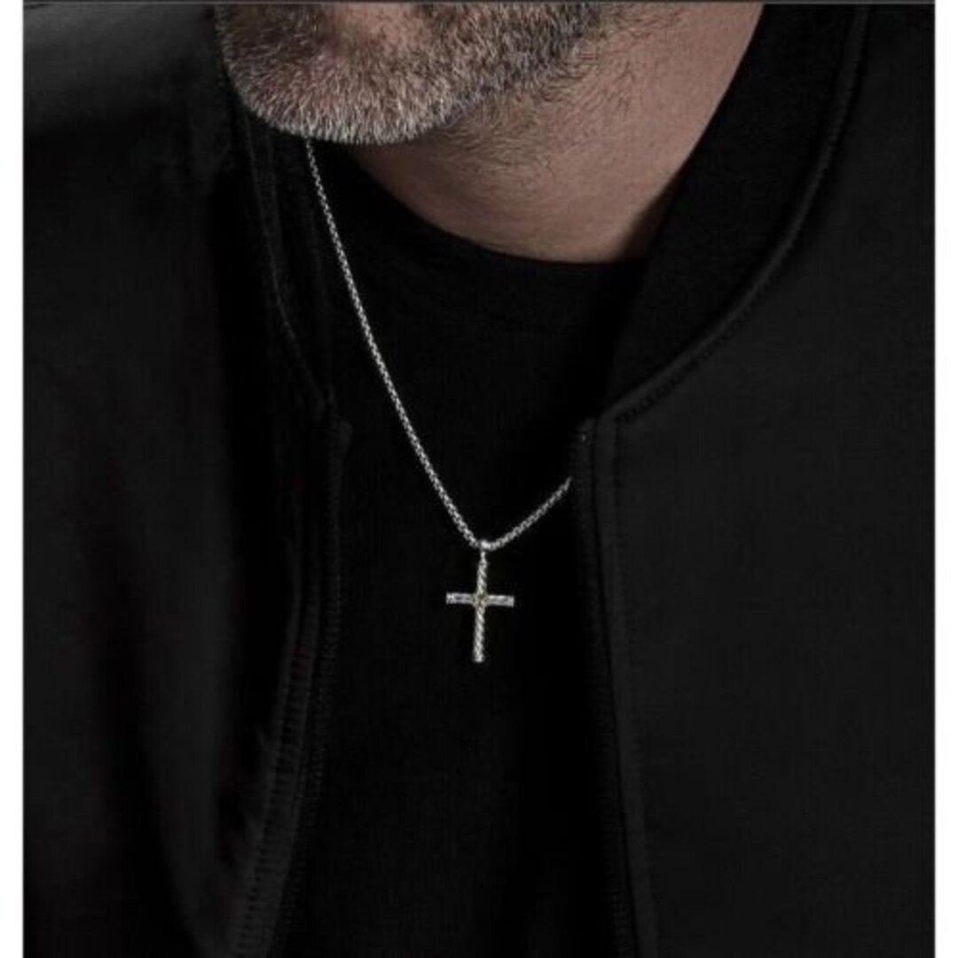 David Yurman X Cross Pendant Necklace 22 Sterling Silver & - Etsy