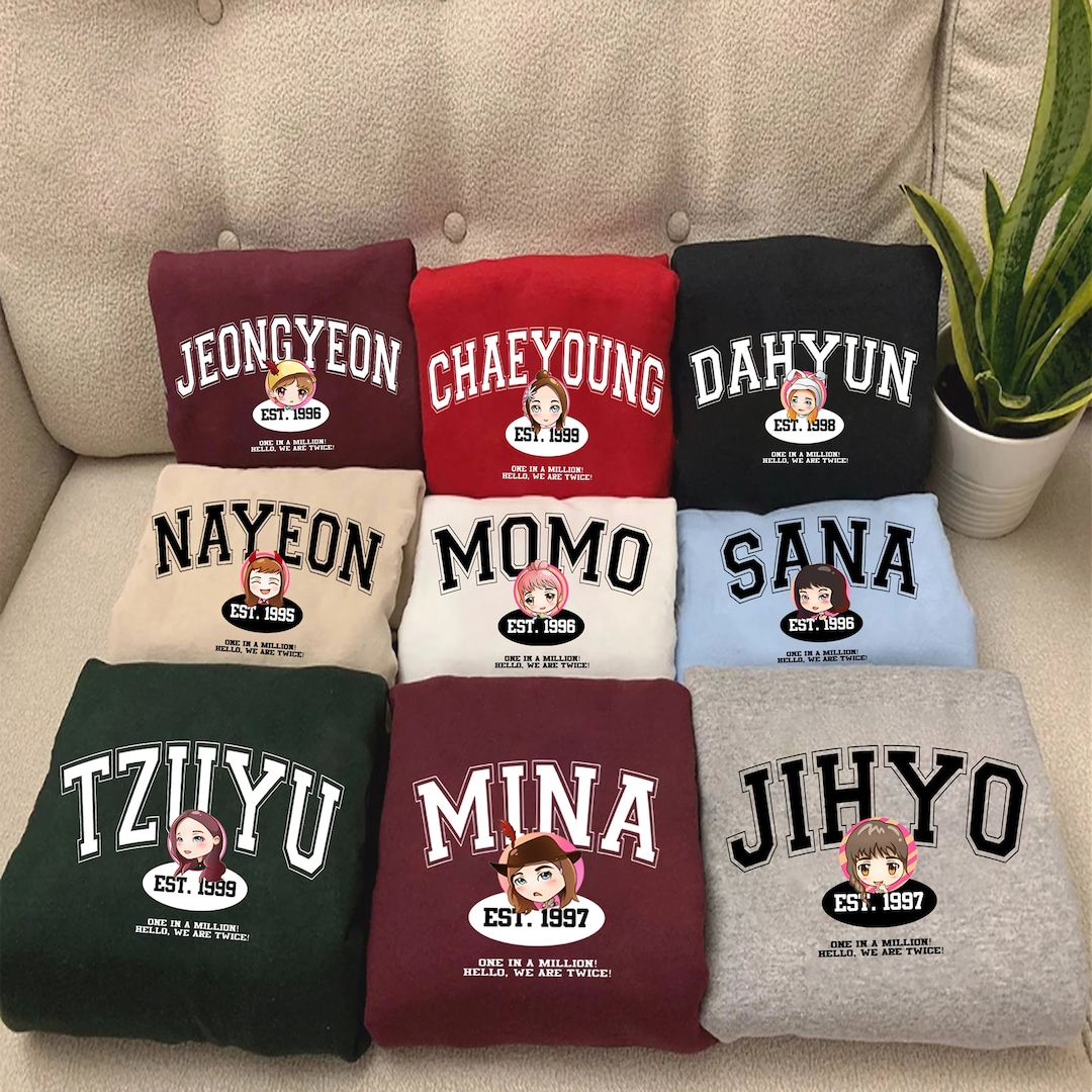 Twice Vol1 Twice Members Chibi Sweatshirt, Twice Kpop Shirt, Twice ...