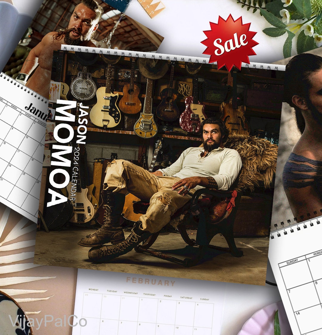 Jason Momoa Calendar 2024 Calendar, Wall Calendar 2024, Jason Momoa Mug Gift, Planner 2024 ...