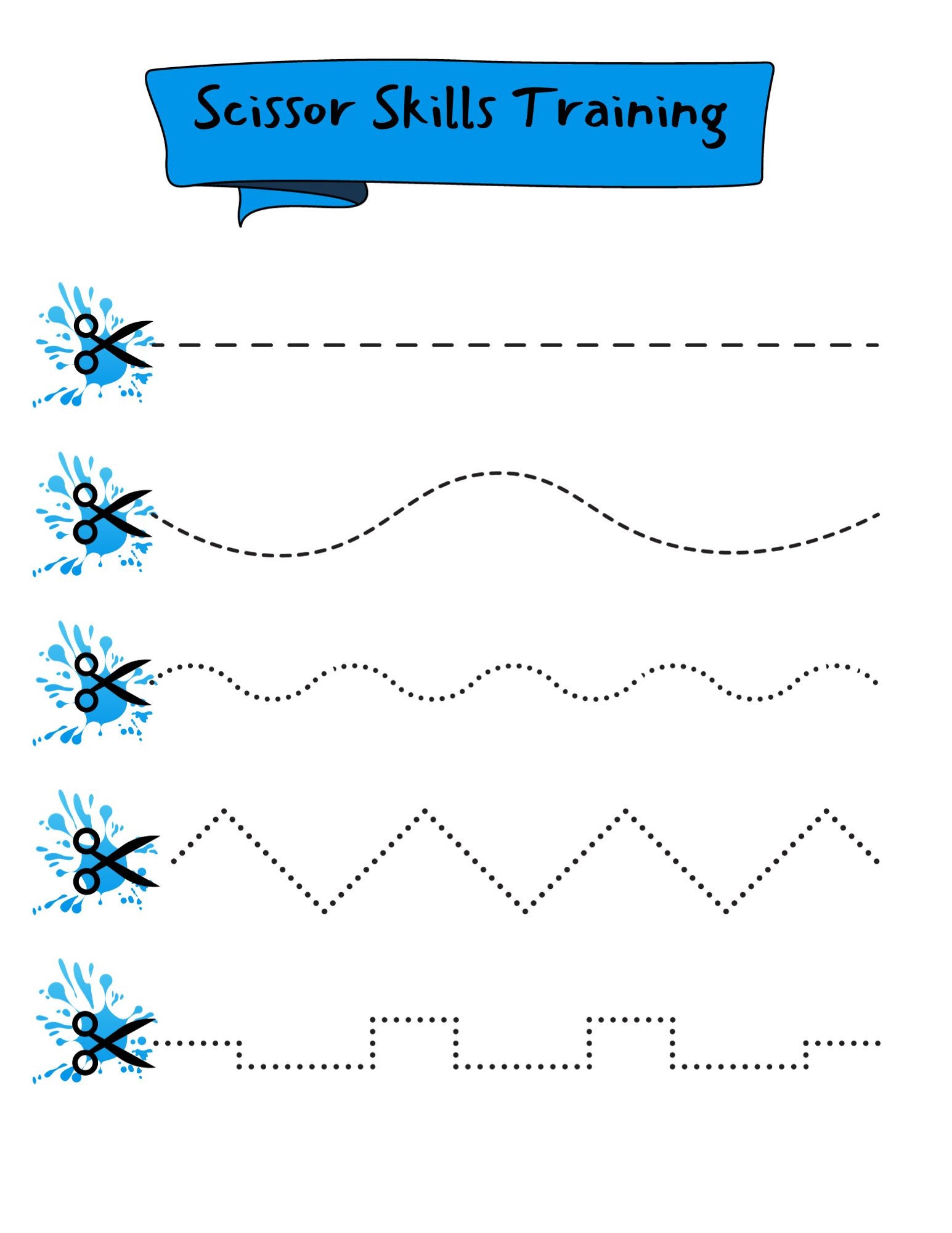 Printable Scissor Skills Activities for Kids Ages 3-6 - Etsy