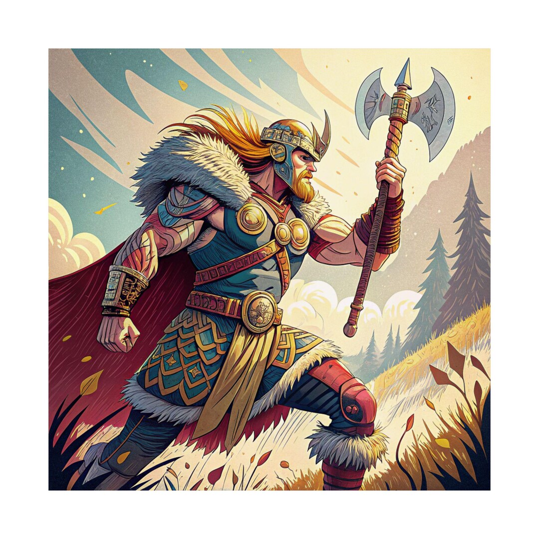 Epic Barbarian Matte Vertical Poster, Wall Art for Home Decor, Norse ...