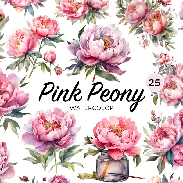 Peonies Watercolor - Etsy