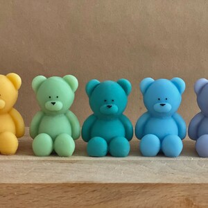 Mini Bear Candle | Teddy Bear Candle | Baby Shower | Small Candles ...