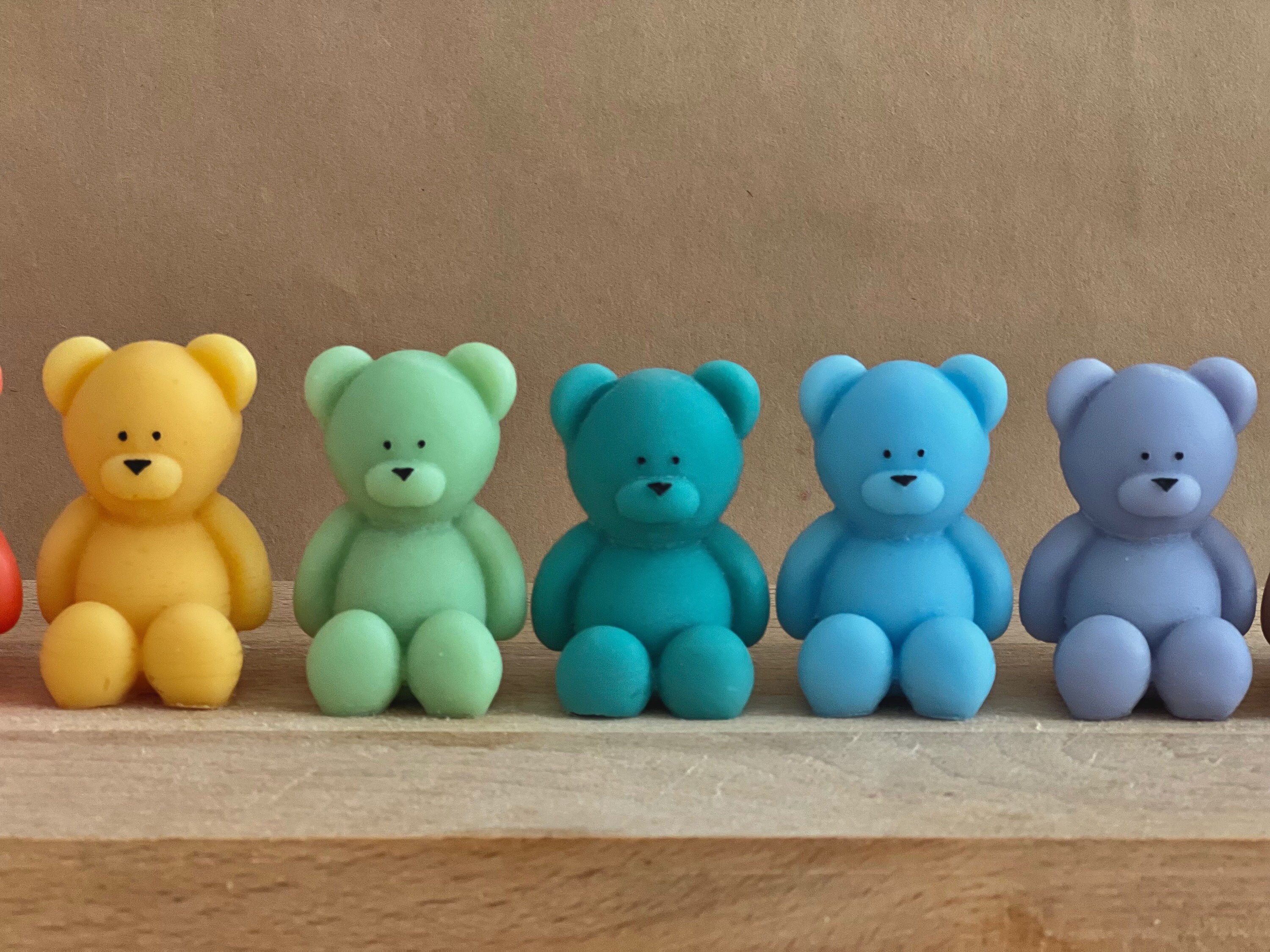 Mini Bear Candle | Teddy Bear Candle | Baby Shower | Small Candles ...