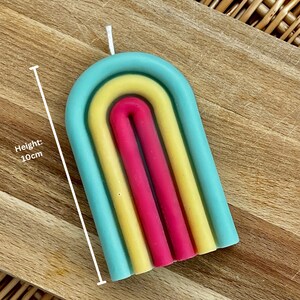 Funky Rainbow Candles | Soy Wax Candles | Home Decor | Shaped Candle ...