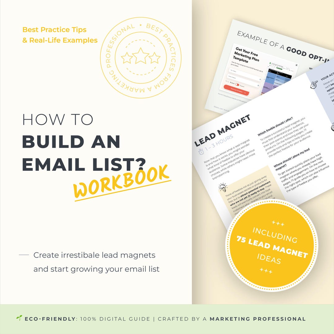 Building Your First Email List | How to Create a Lead Magnet | Email ...