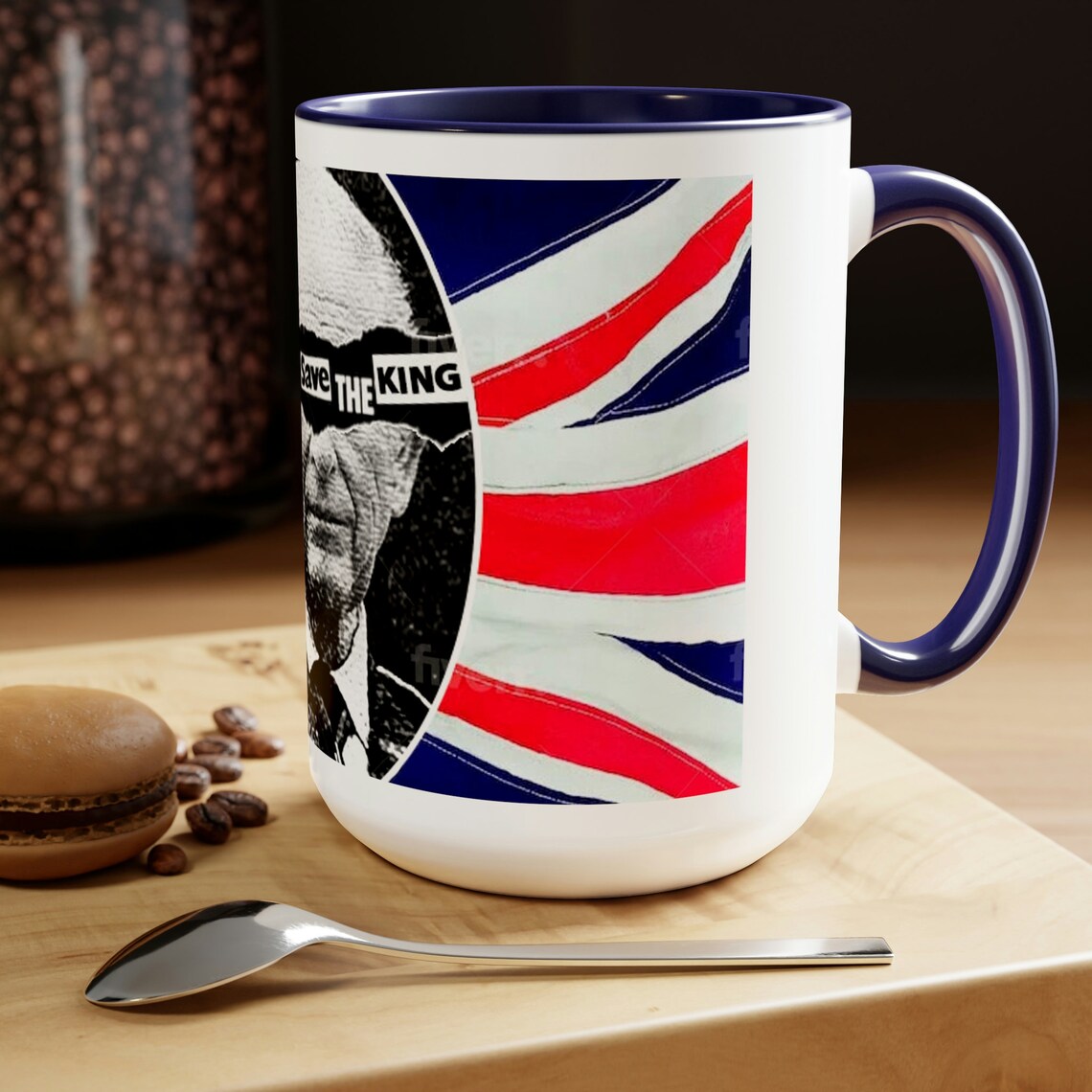 God Save the King Punk Inspired Two-tone Coffee Mugs - Etsy