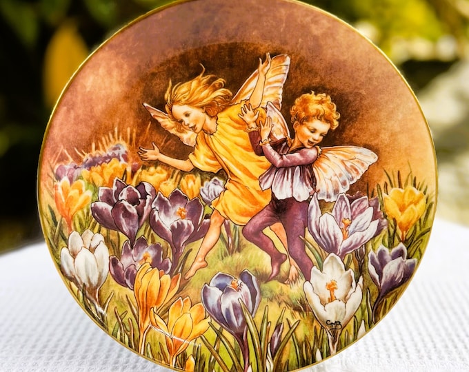 Royal Worcester Flower Fairies of the Spring, Crocus Fairy Plate ...