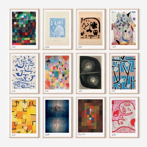 Set of 12 Paul Klee Digital Download Print Set Bundle, Gallery Wall Art ...