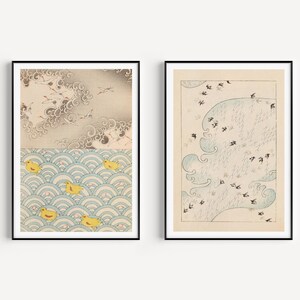 Set of 12 Japanese Print Set Bundle, Japanese Art Print Digital ...