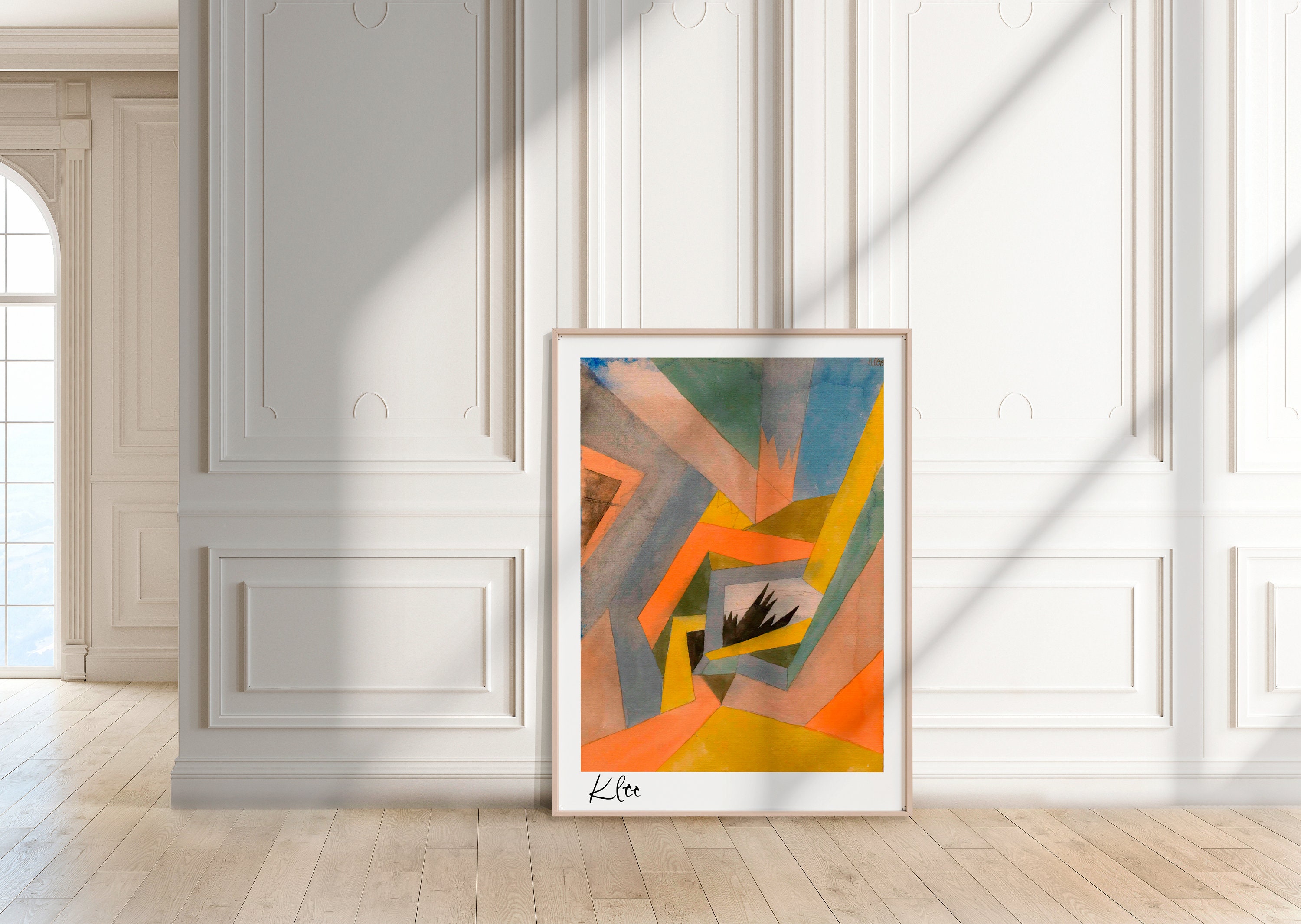 Paul Klee Kunstdruck Download, Ölgemälde Wandkunst, berühmter Kunstdruck, bunte abstrakte ...