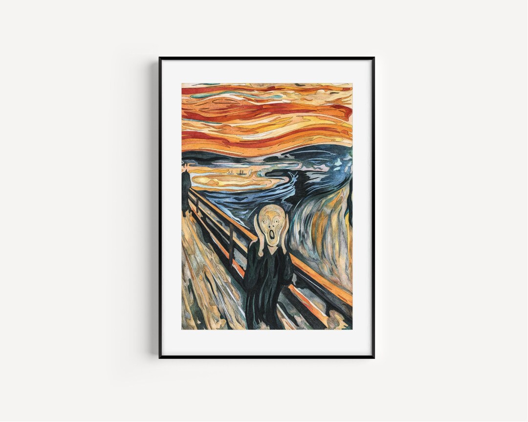 Edvard Munch's Classic Wall Art Print Digital Download, Printable ...