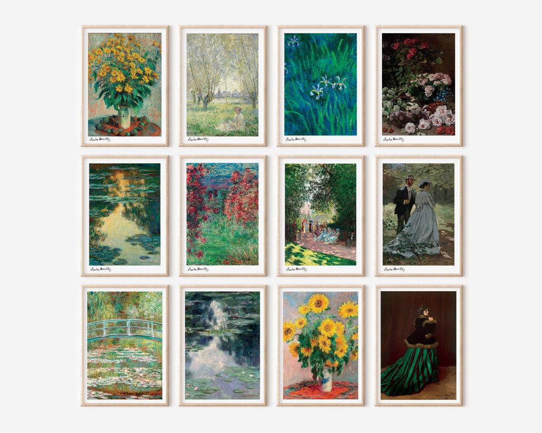 12 Digital Download Print Set Bundle, Gallery Wall Set, Exhibition Art ...