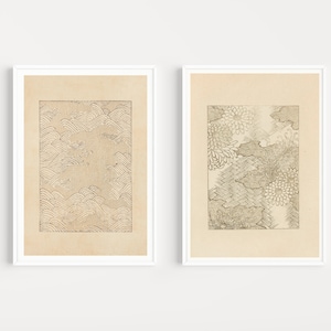 Set of 12 Japanese Print Set Bundle, Japanese Art Print Digital ...