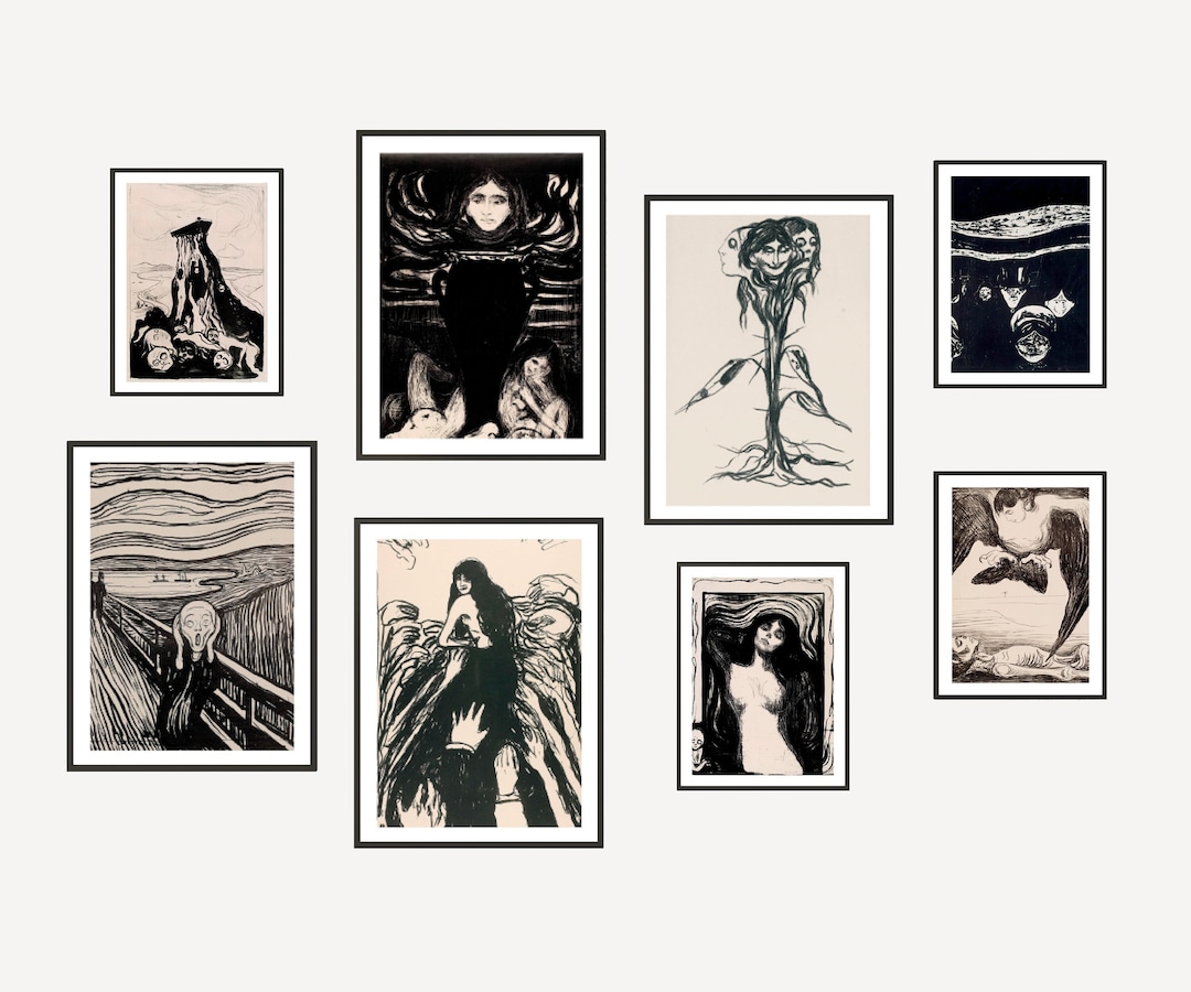 Edvard Munch 12 Digital Download Print Set Bundle Set of 12 - Etsy